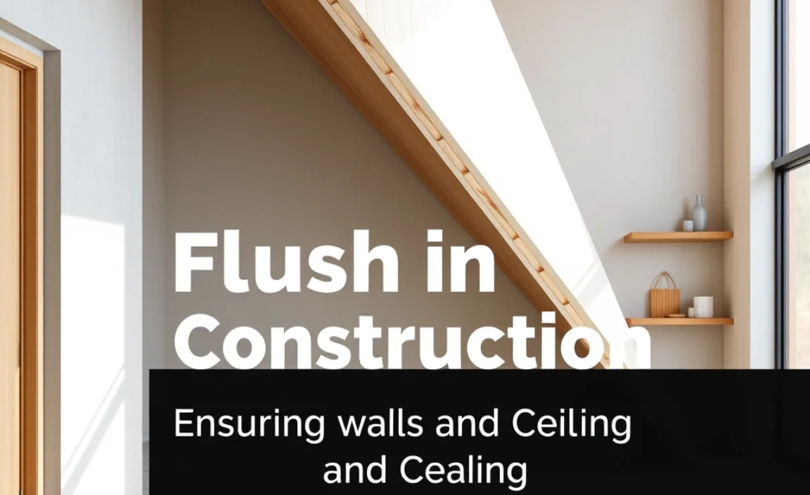 Flush in Construction: Essential Guide & Meaning - Bathroom Wiki