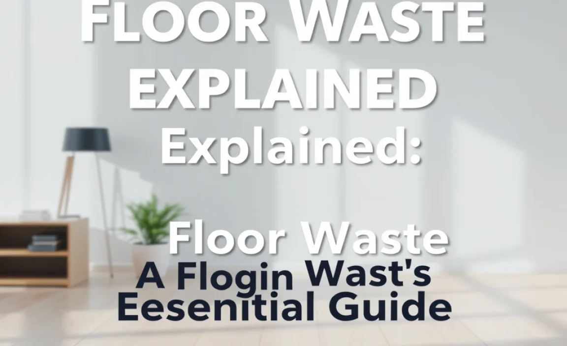 Floor Waste Explained: A Beginner's Essential Guide - Bathroom Wiki
