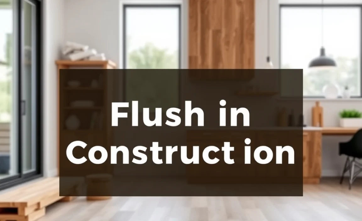 Flush in Construction: Essential Guide & Meaning - Bathroom Wiki