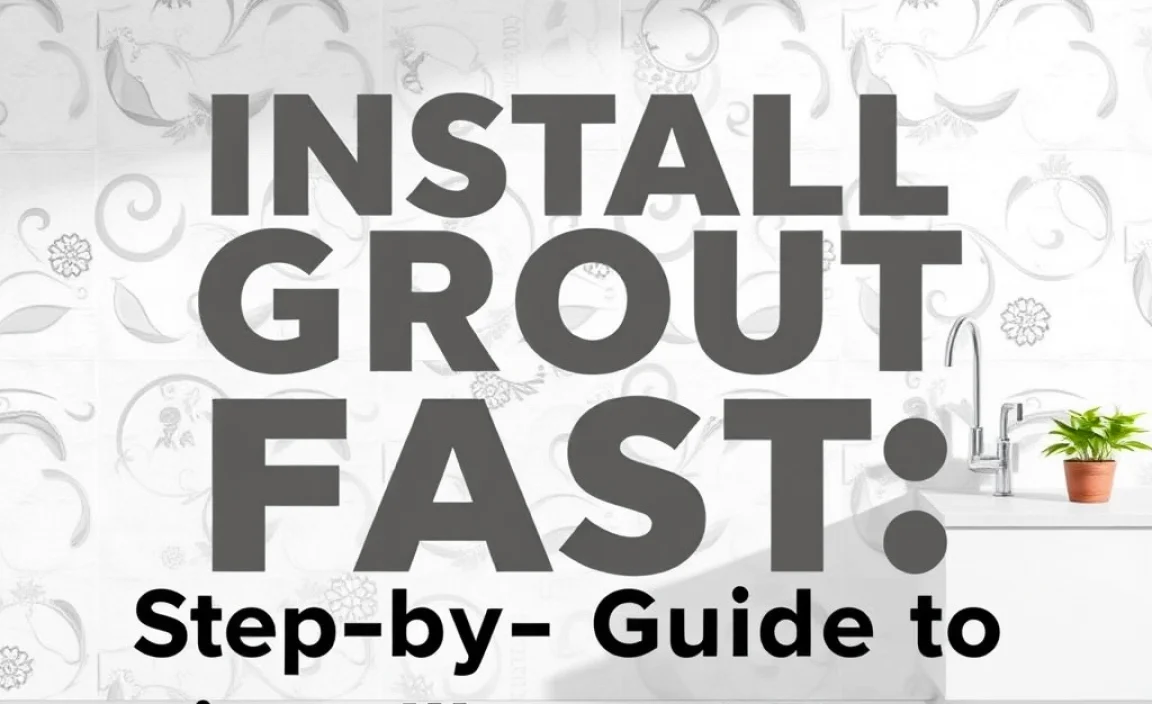Install Grout Fast: Proven Effortless Method - Bathroom Wiki