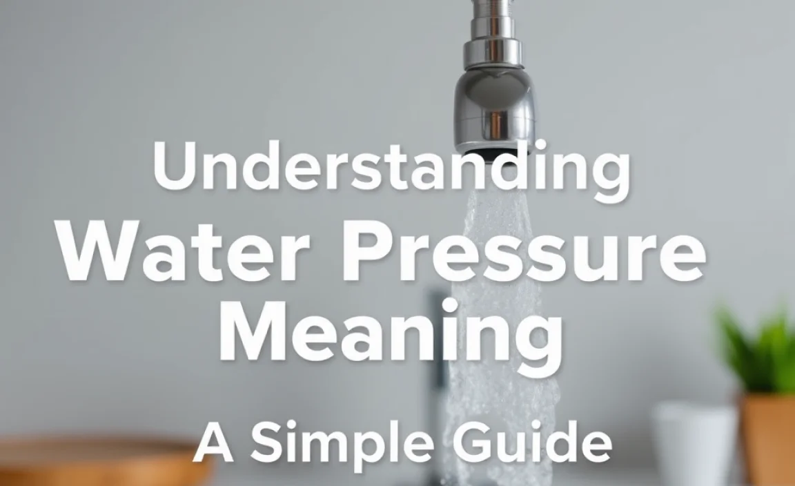 Understanding Water Pressure Meaning: A Simple Guide - Bathroom Wiki